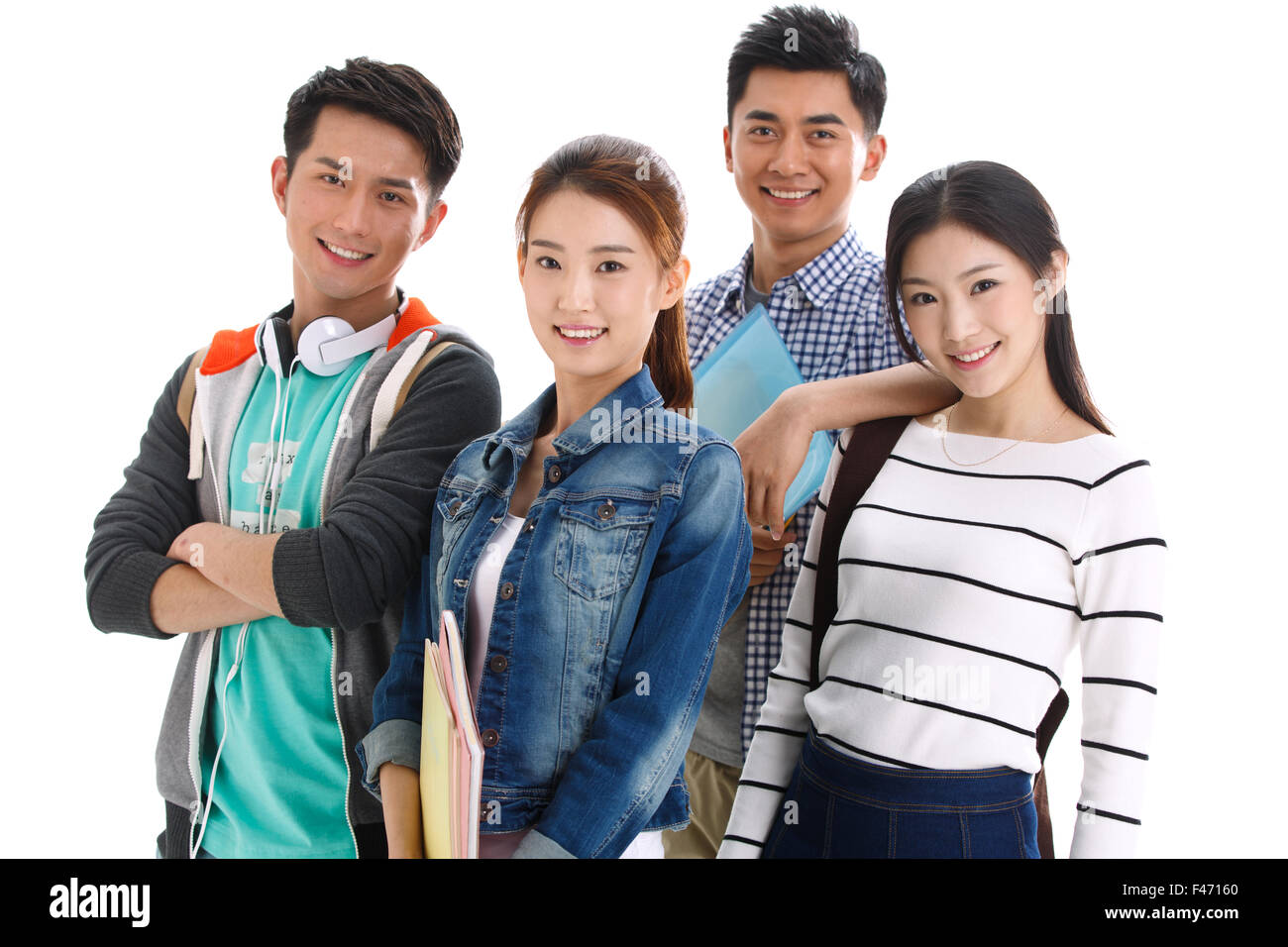 Portrait of four young people Stock Photo - Alamy