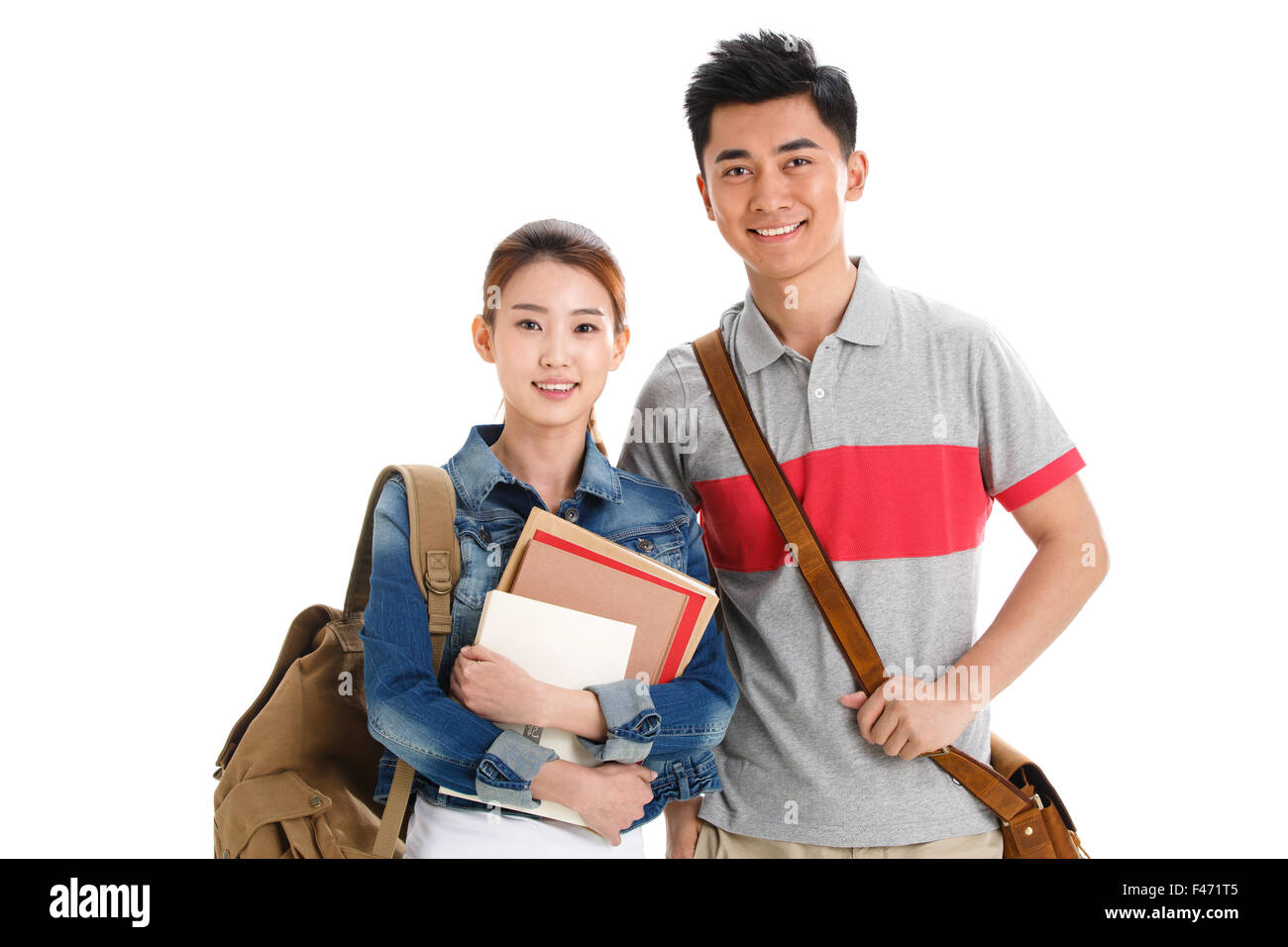 Portrait of two college students Stock Photo - Alamy