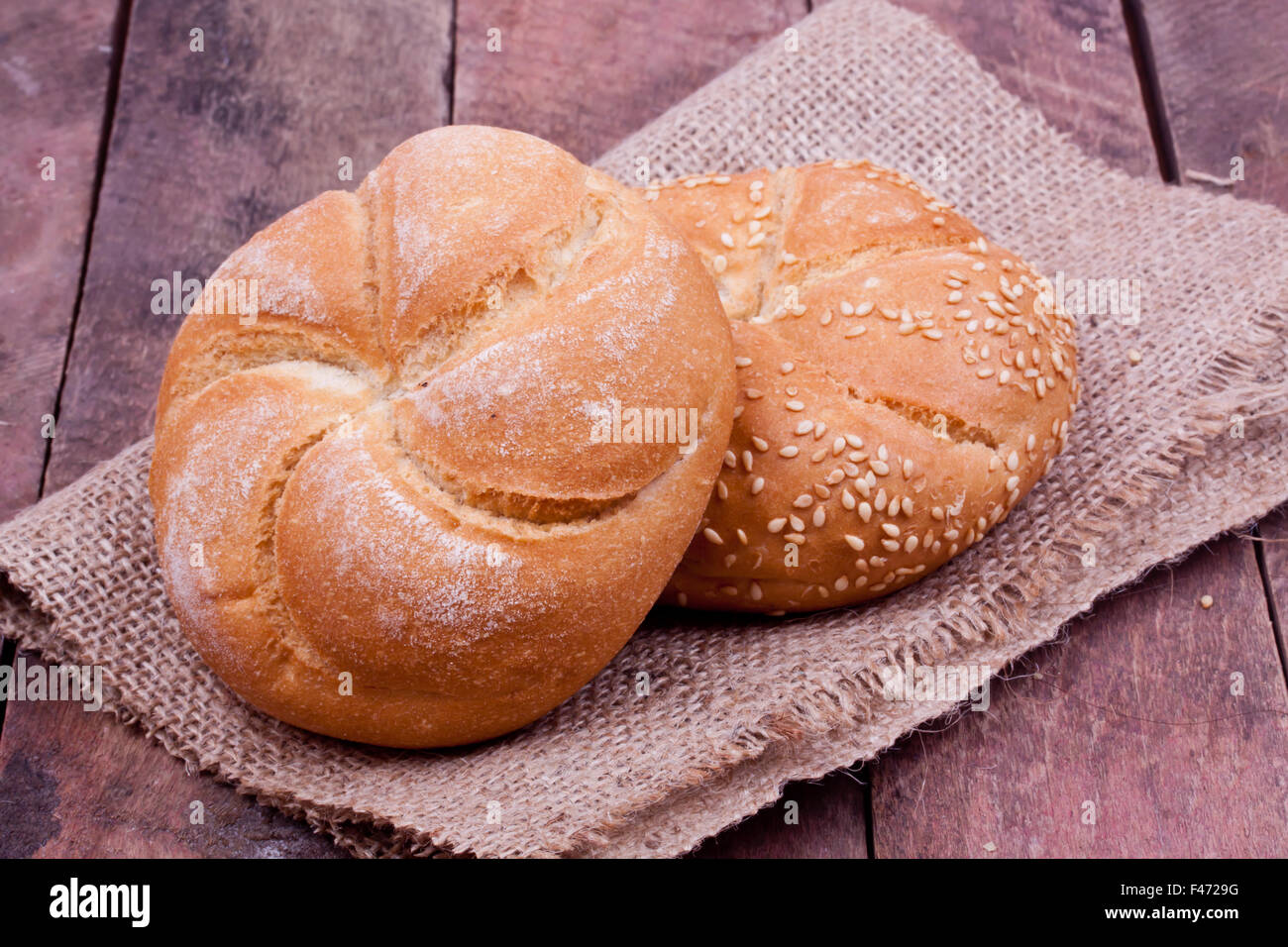 kaiser roll bread Stock Photo - Alamy