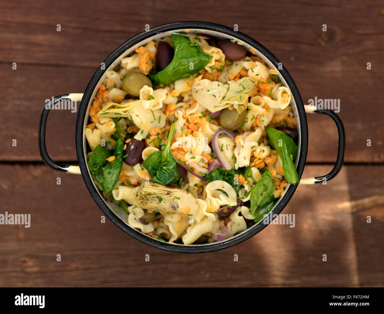 Pasta salad, Sweden Stock Photo - Alamy