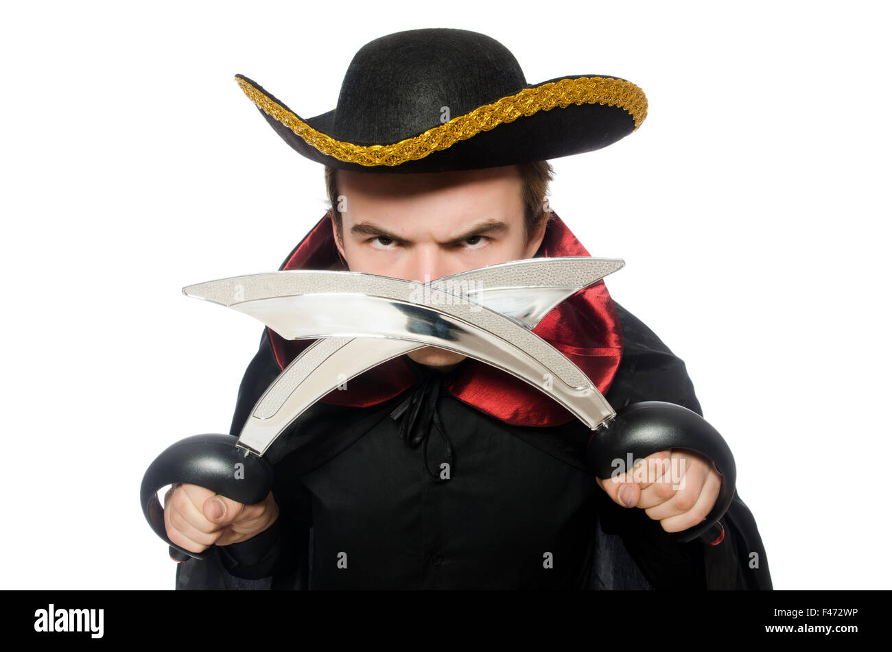 Young pirate holding sword hi-res stock photography and images - Alamy