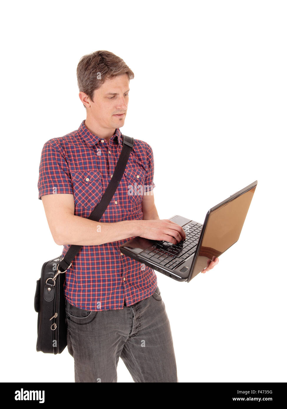 Looking laptop cut out hi-res stock photography and images - Alamy