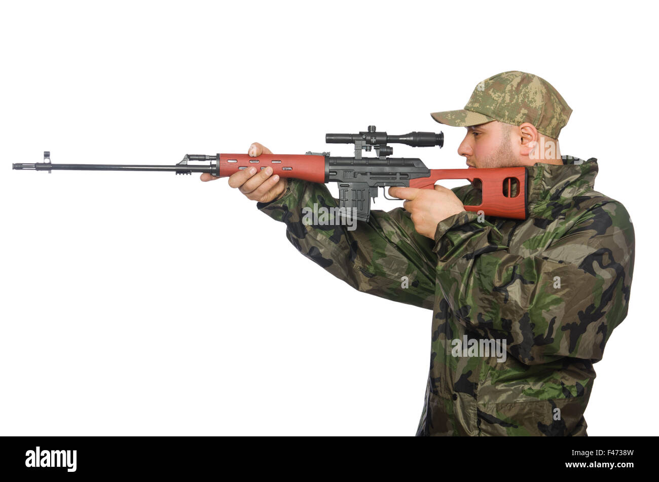 Solider Holding Rifle High Resolution Stock Photography and Images - Alamy
