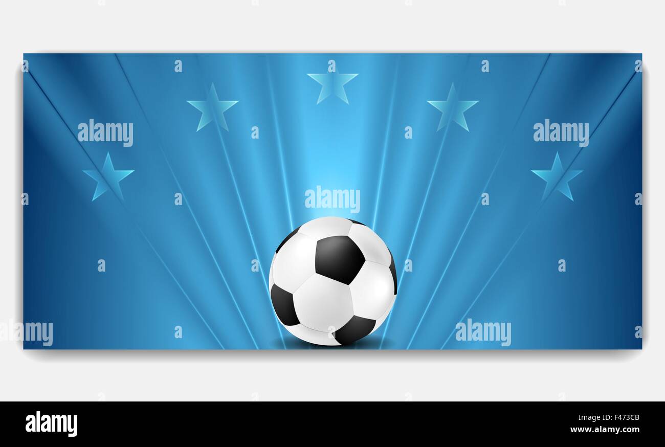 Bright abstract blue soccer background Stock Photo - Alamy