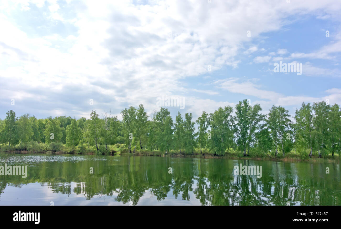 Beautiful day lake blue hi-res stock photography and images - Alamy