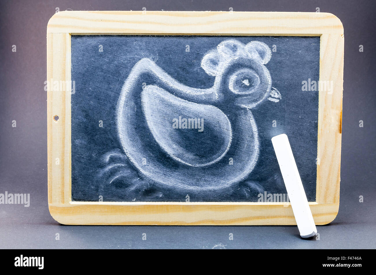 Chalk drawing of a duck Stock Photo - Alamy
