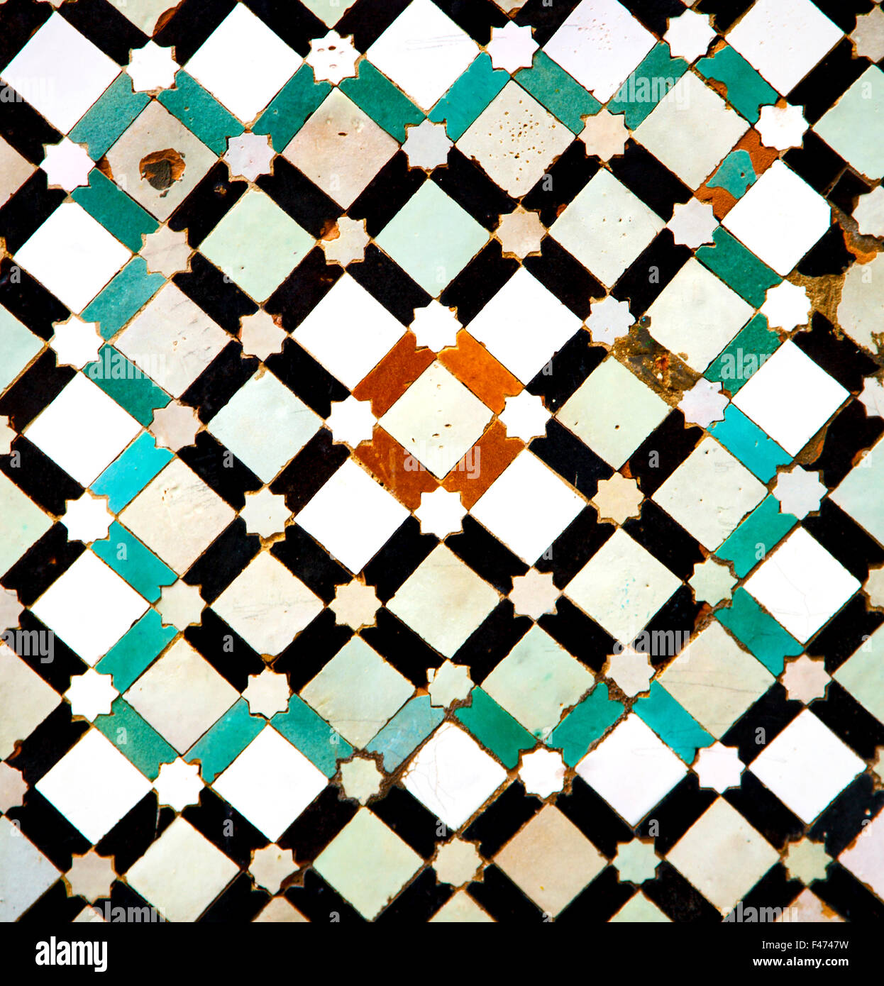 abstract morocco in africa tile the colorated pavement background ...
