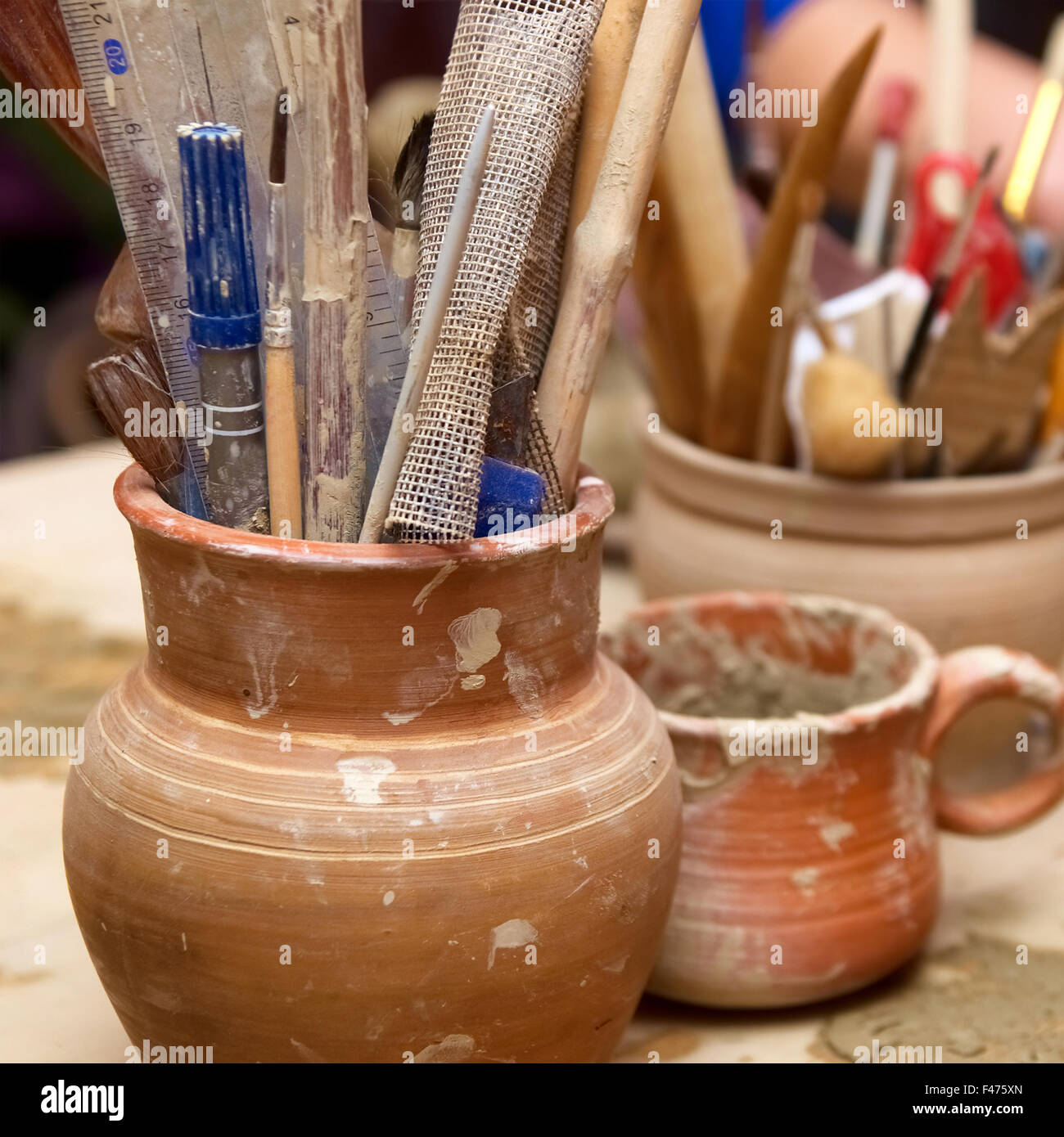 Pen pots hi-res stock photography and images - Alamy
