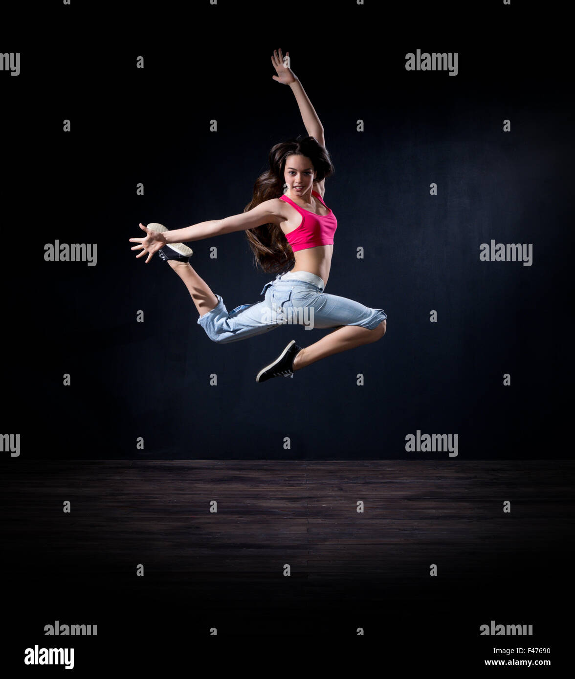 Modern dancer girl (normal version Stock Photo - Alamy