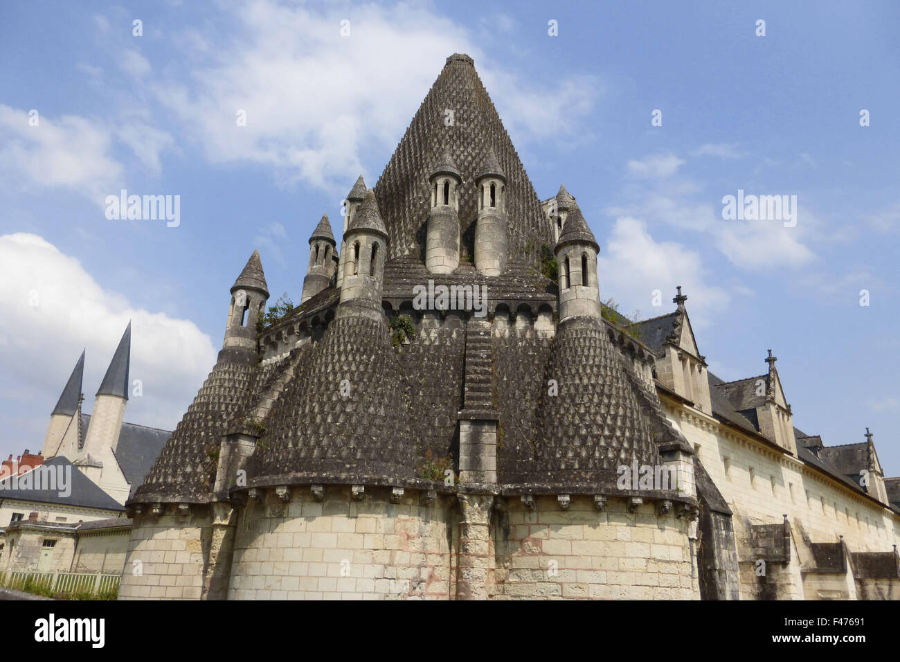 The kitchen building at the Royal Abbaye of our Lady at Fontevraud or ...