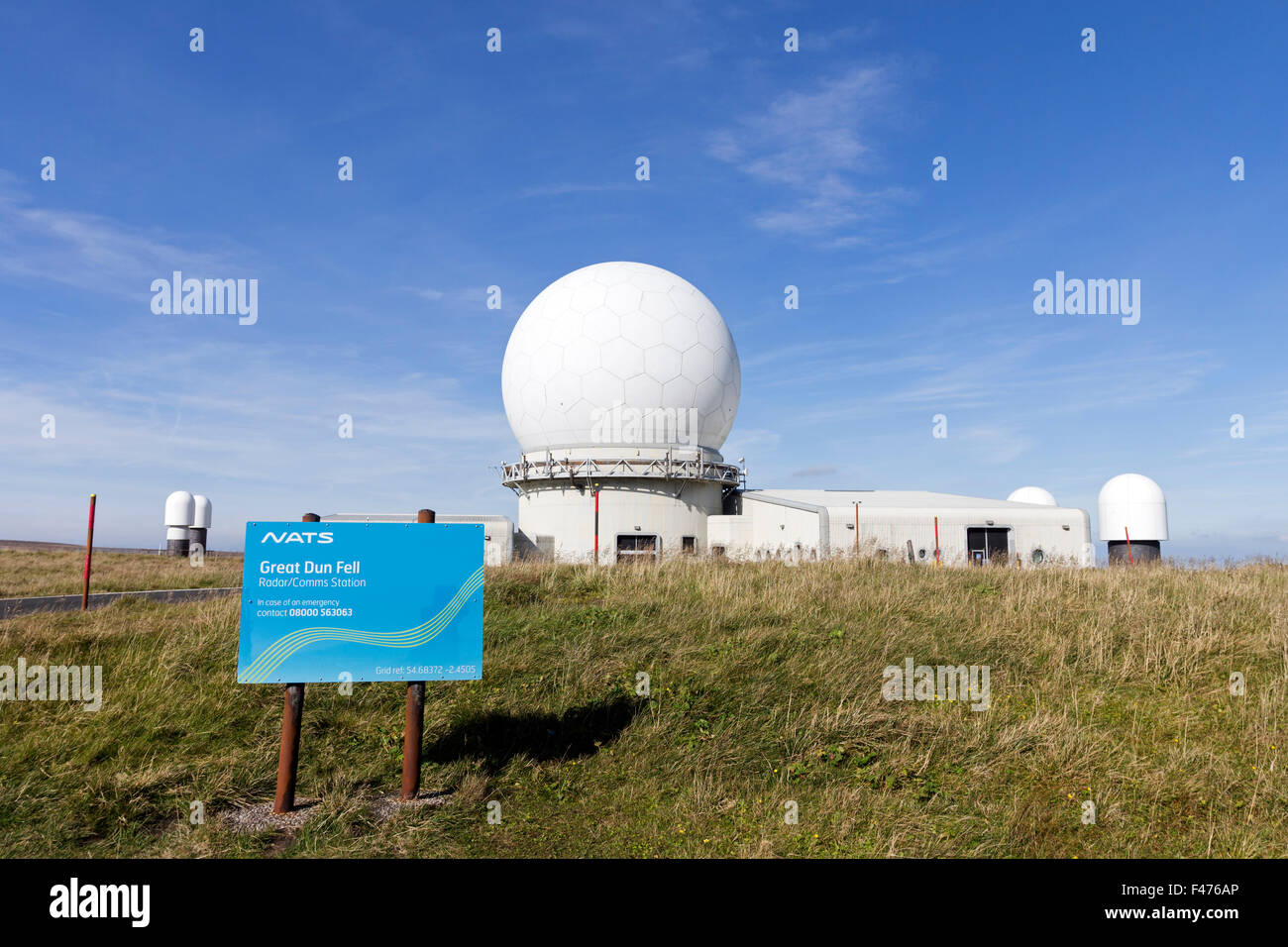 National Air Traffic Services Radar Station on the Summit of Great Dun ...