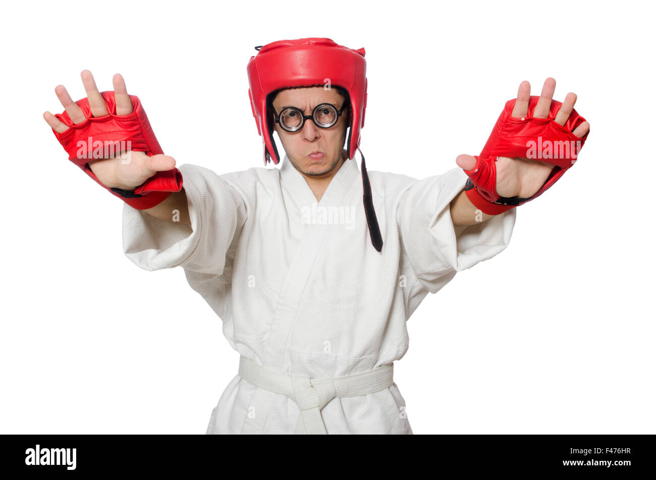 Man boxer isolated on white Stock Photo - Alamy