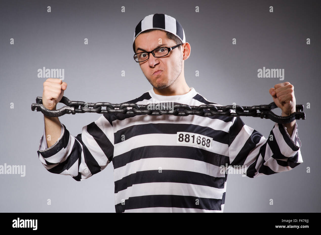 Prisoner in chains hi-res stock photography and images - Alamy