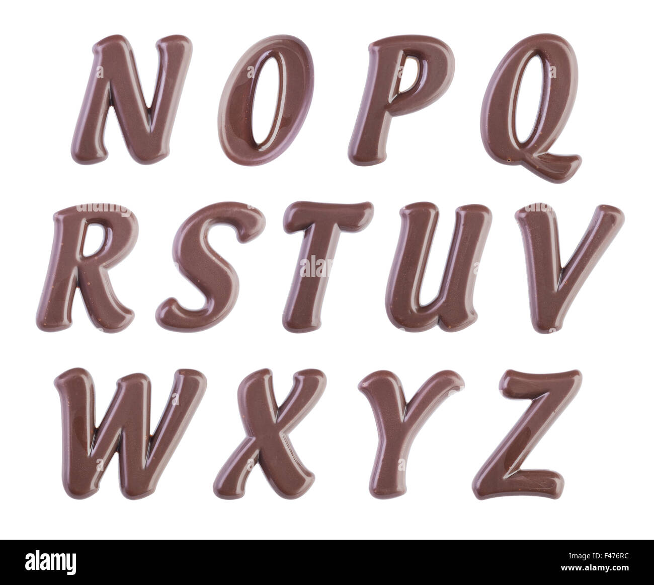 Chocolate alphabet Cut Out Stock Images & Pictures - Alamy