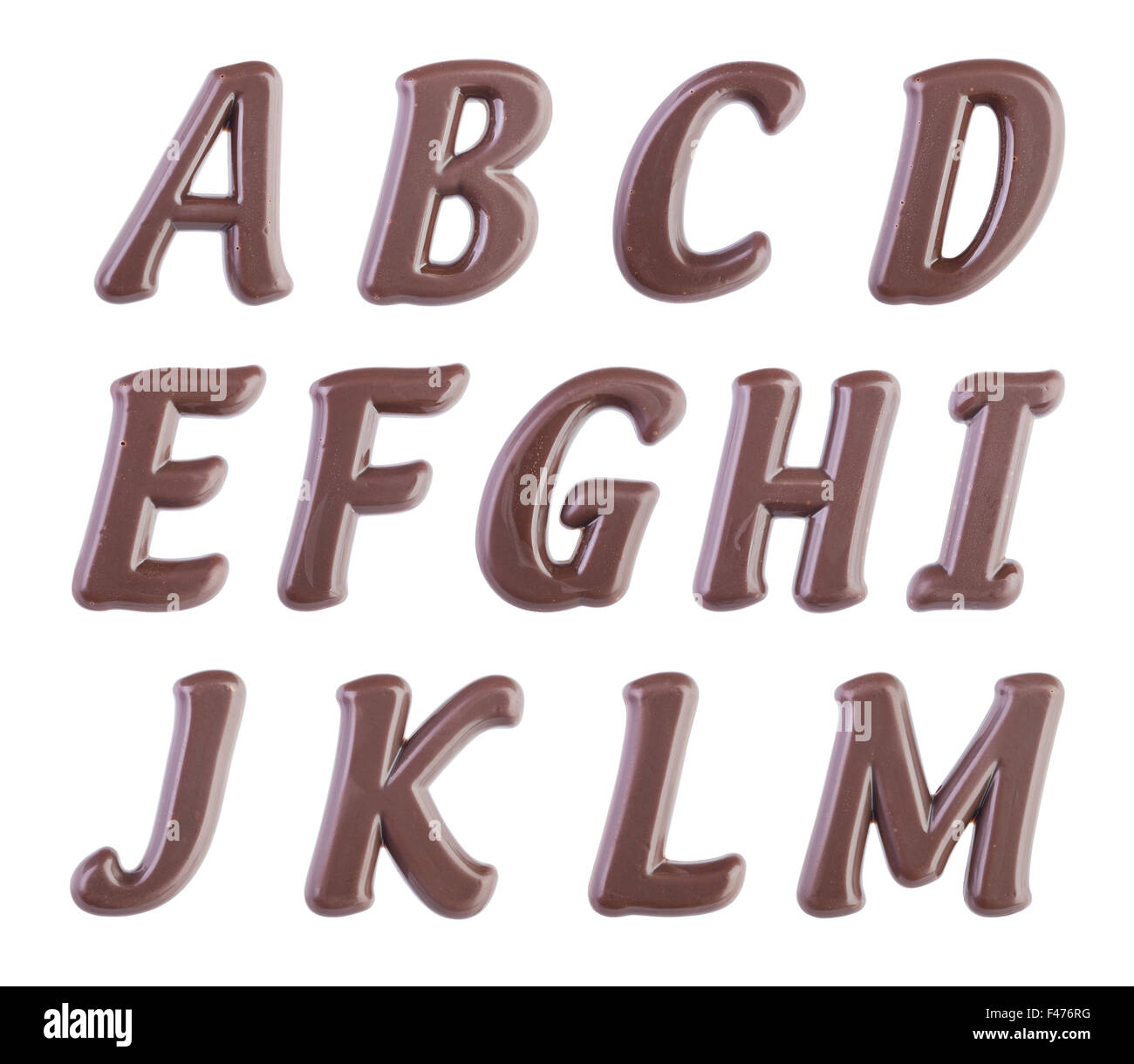 Chocolate alphabet Cut Out Stock Images & Pictures - Alamy