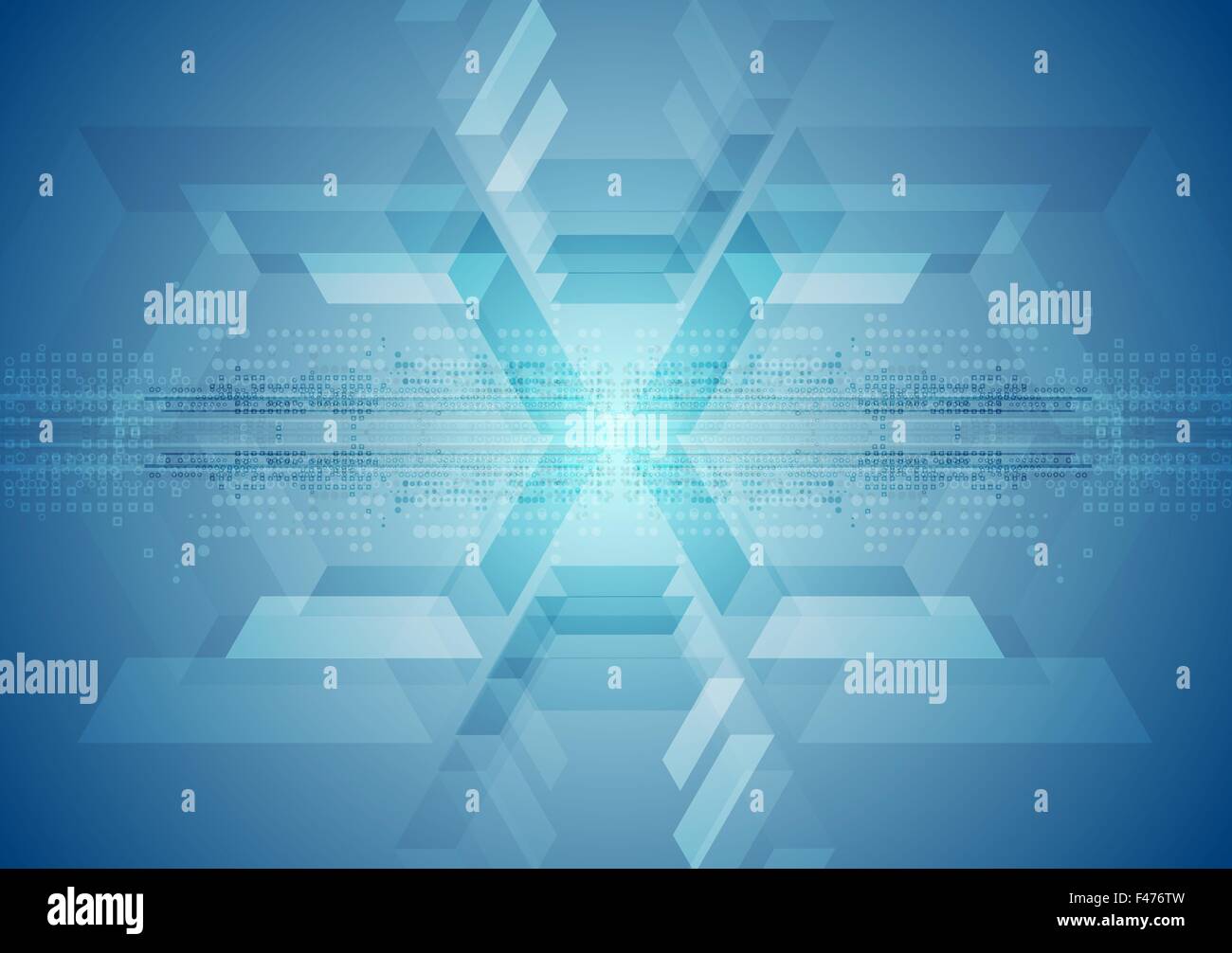 Blue technology geometric background Stock Photo - Alamy