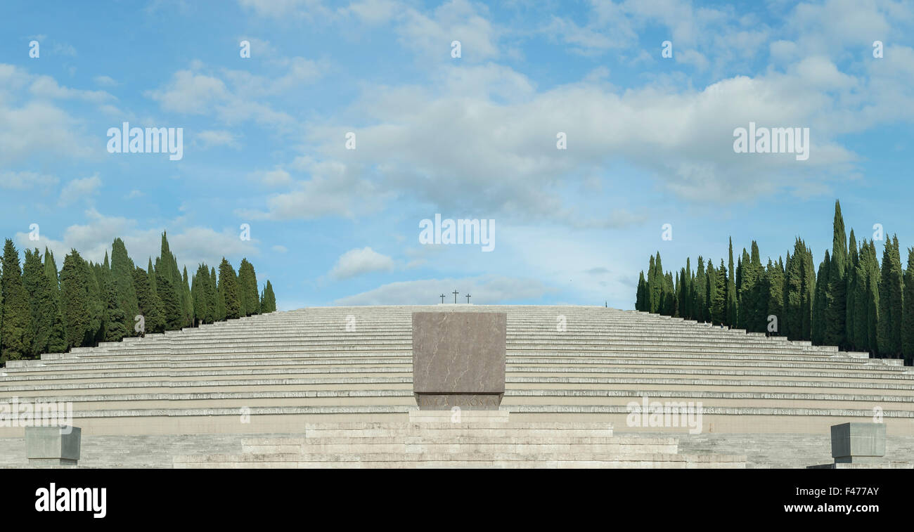 The World War I memorial and cemetery of Redipuglia, Italy Stock Photo ...