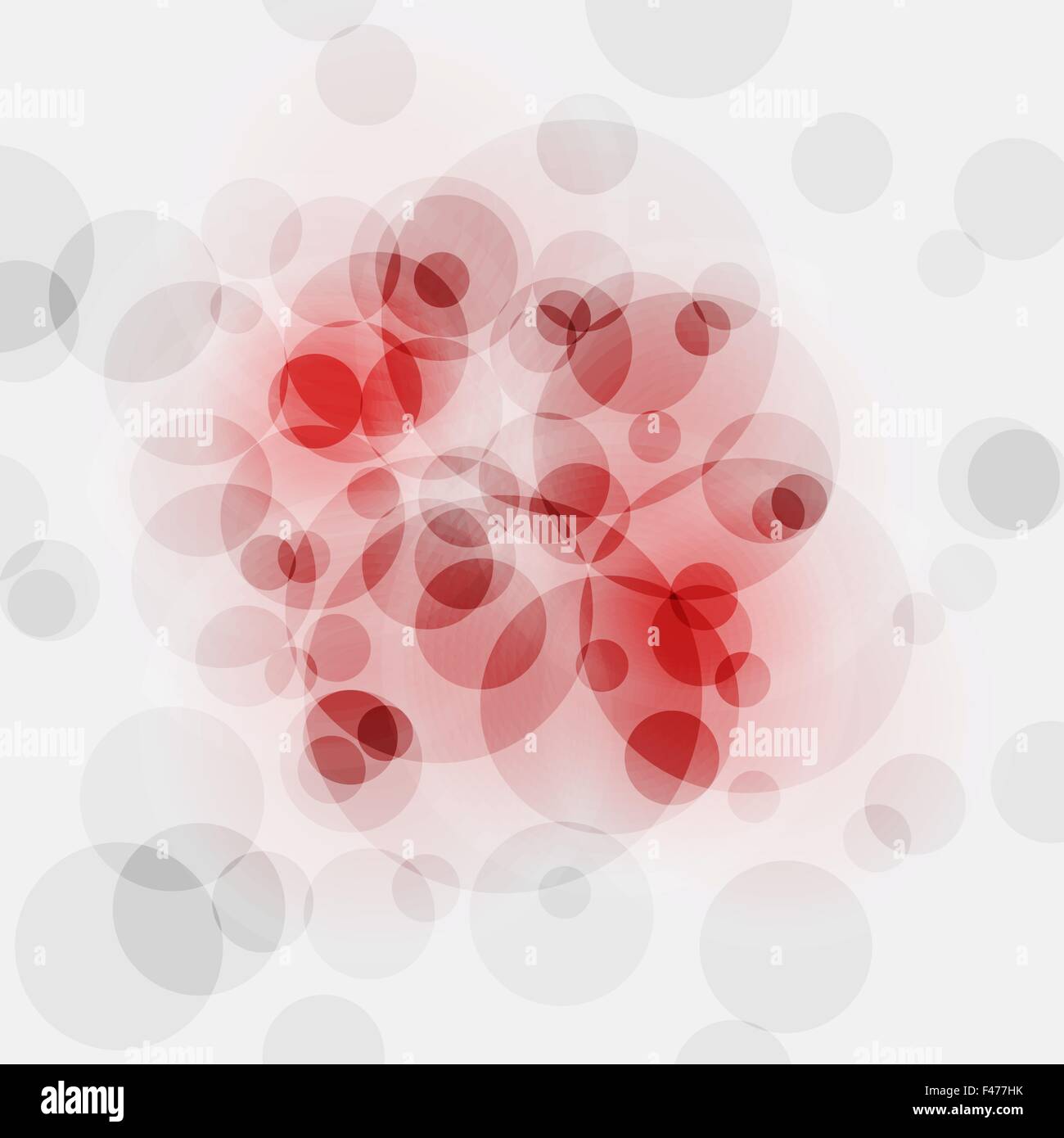 Red tech circles bright background Stock Photo - Alamy