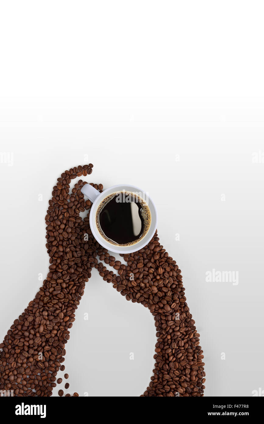 Hands holding fresh coffee grains hi-res stock photography and images ...