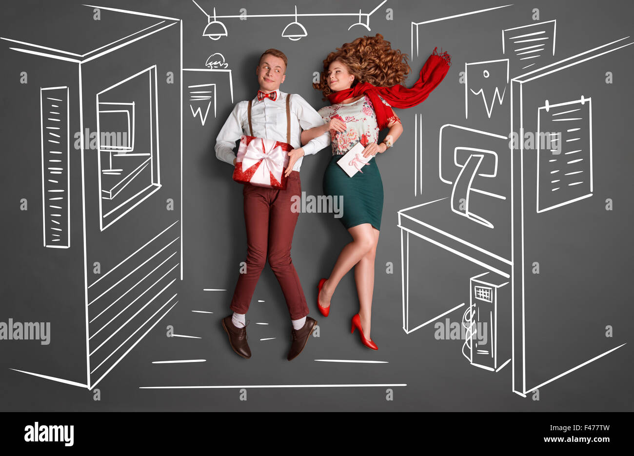 Office romance secret hi-res stock photography and images - Alamy