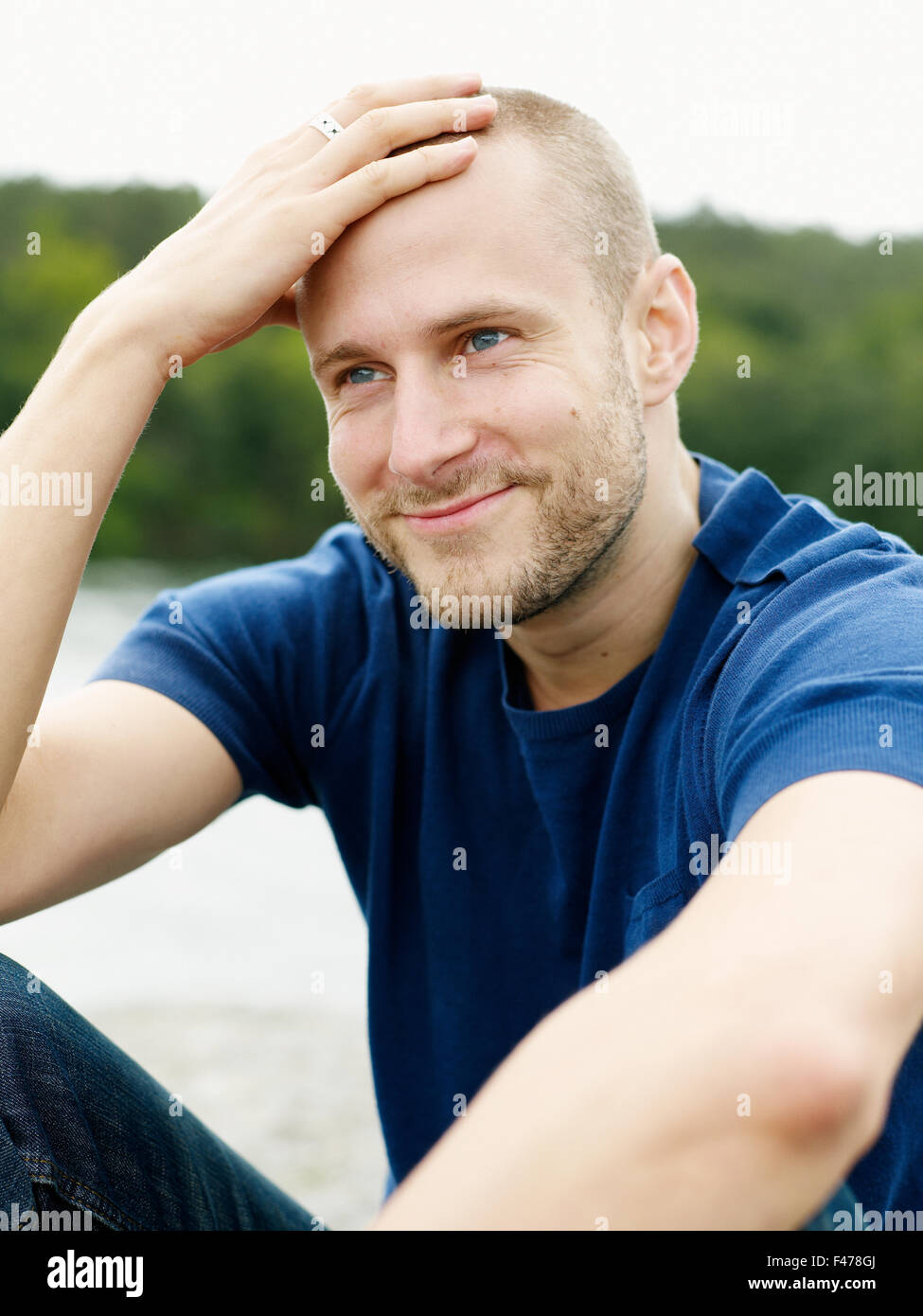 Portrait of a man, Sweden Stock Photo - Alamy
