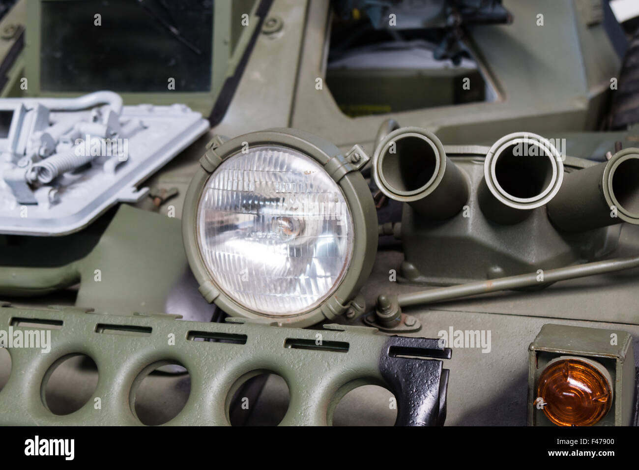 military car headlight Stock Photo - Alamy