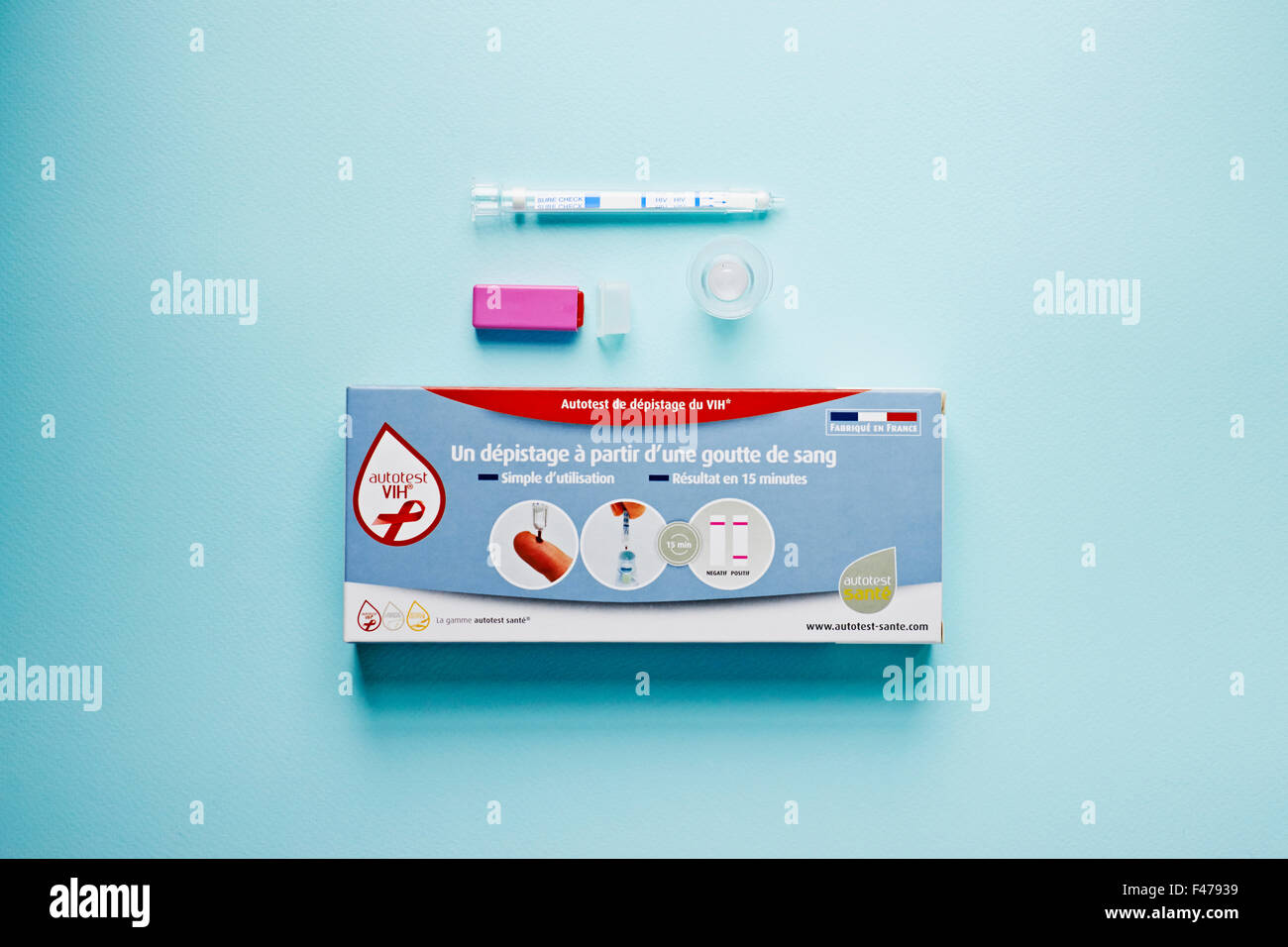 HIV SELF TEST Stock Photo - Alamy