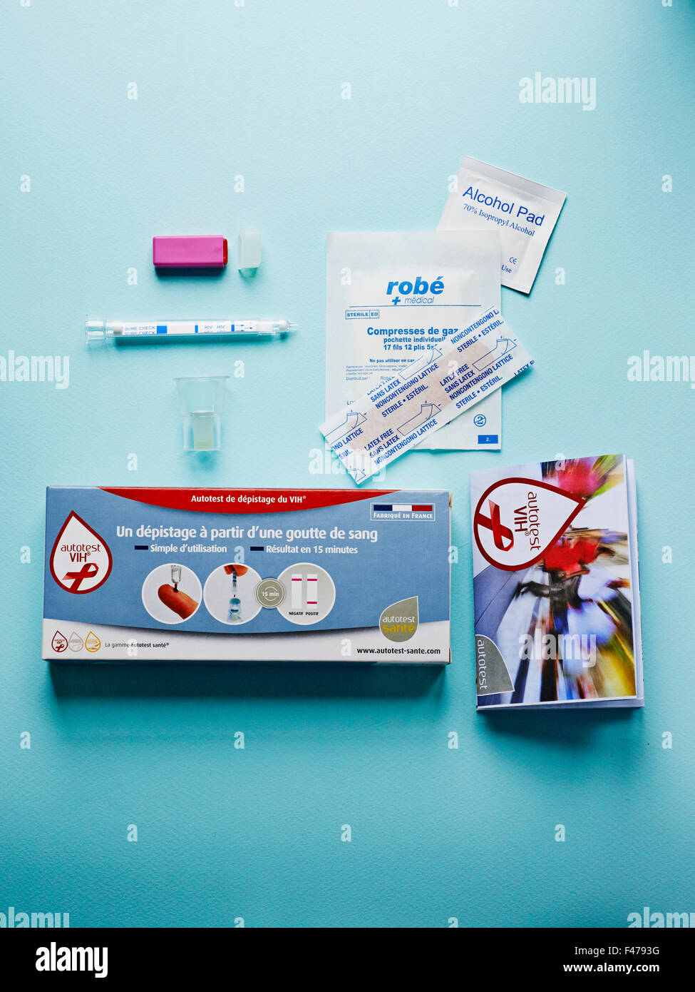 HIV SELF TEST Stock Photo - Alamy