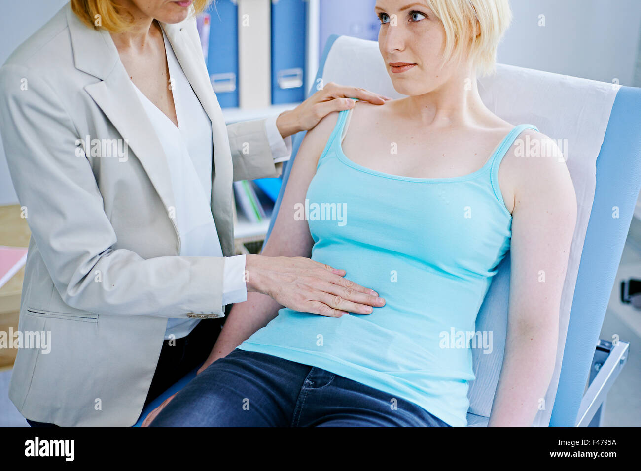 Inspection And Palpation Of The Abdomen High Resolution Stock ...