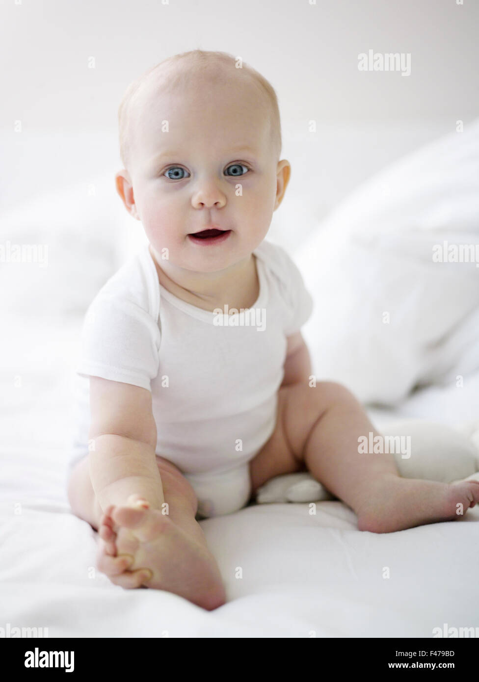 Portrait of a baby, Sweden Stock Photo - Alamy
