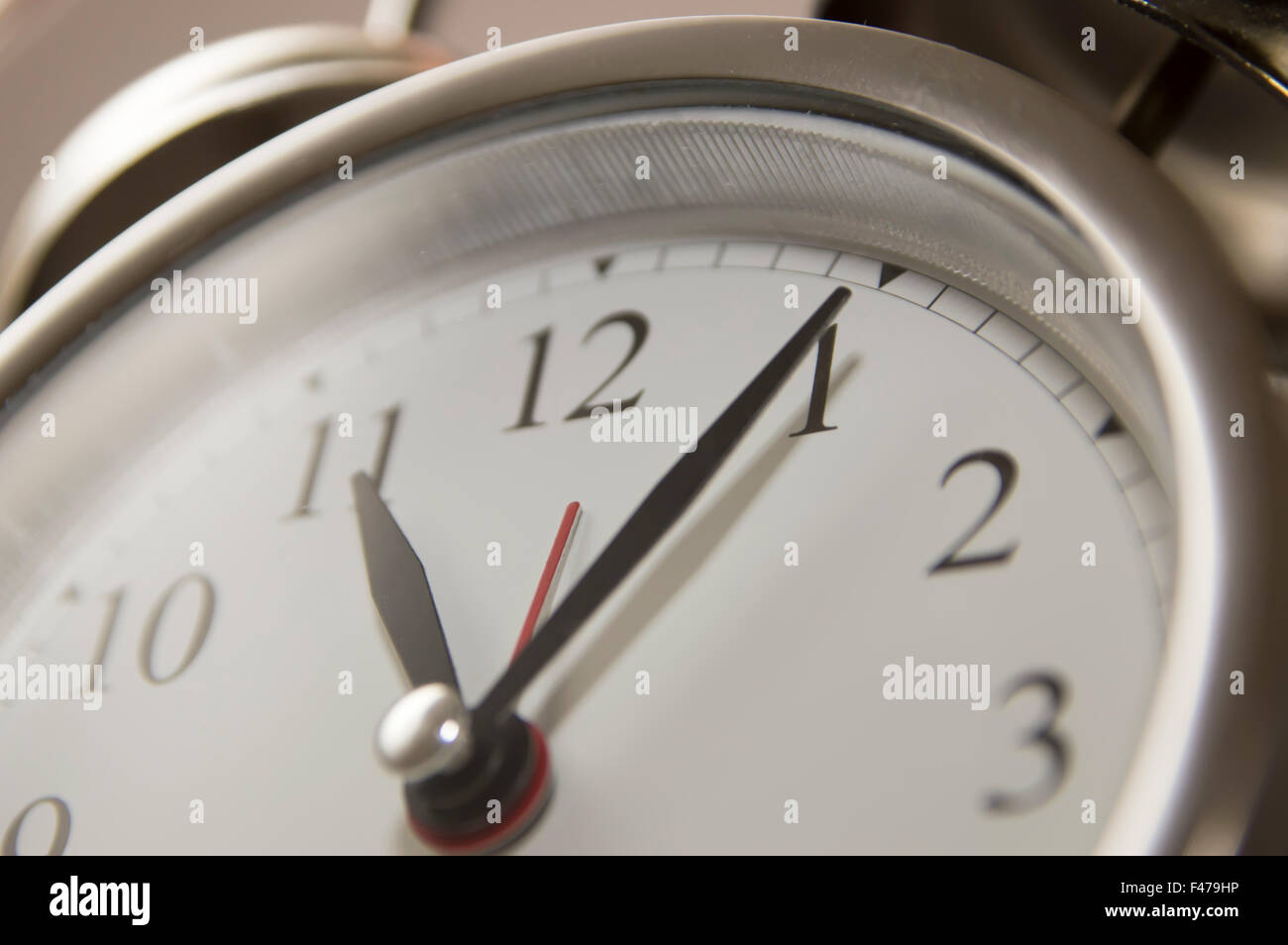 Closeup of hands on clock face Stock Photo - Alamy