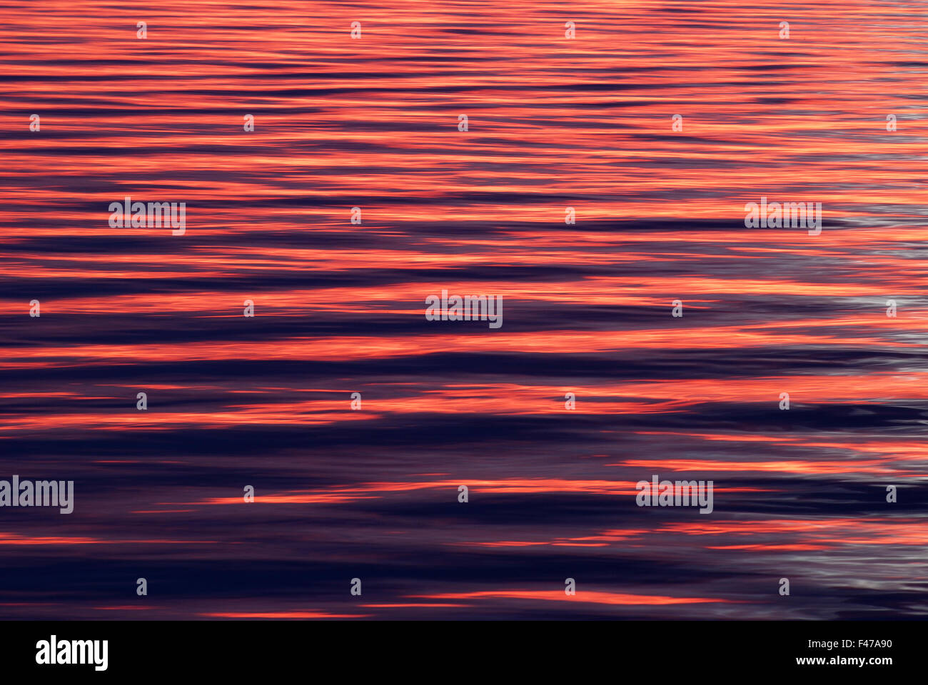 Ripples on the surface of water in sunset, Sweden Stock Photo - Alamy