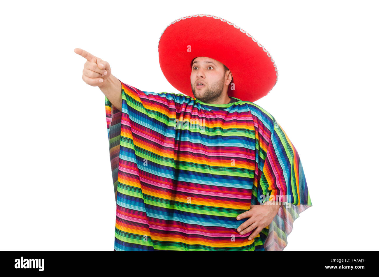 Funny mexican isolated on white Stock Photo - Alamy