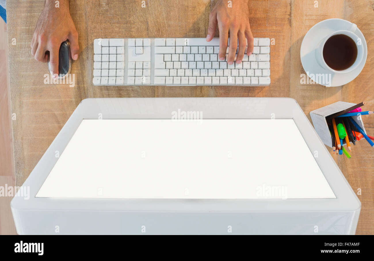 Typing computer desk hi-res stock photography and images - Alamy