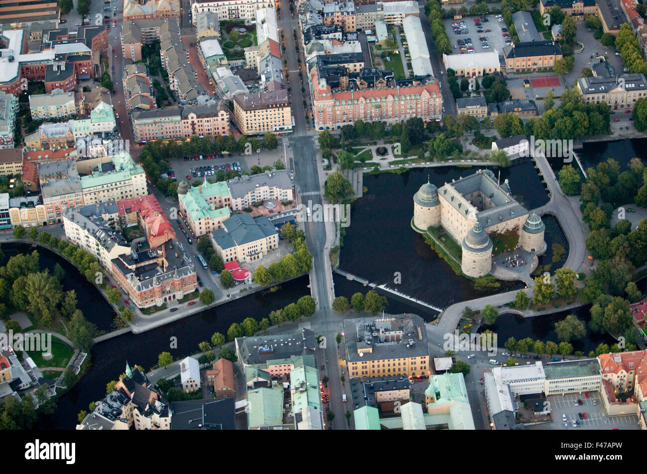 A castle in a town, Orebro, Narke, Sweden Stock Photo - Alamy