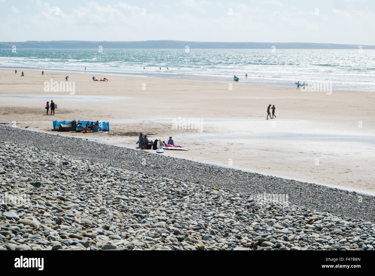 Newgale beach pembrokeshire summer hi-res stock photography and images ...