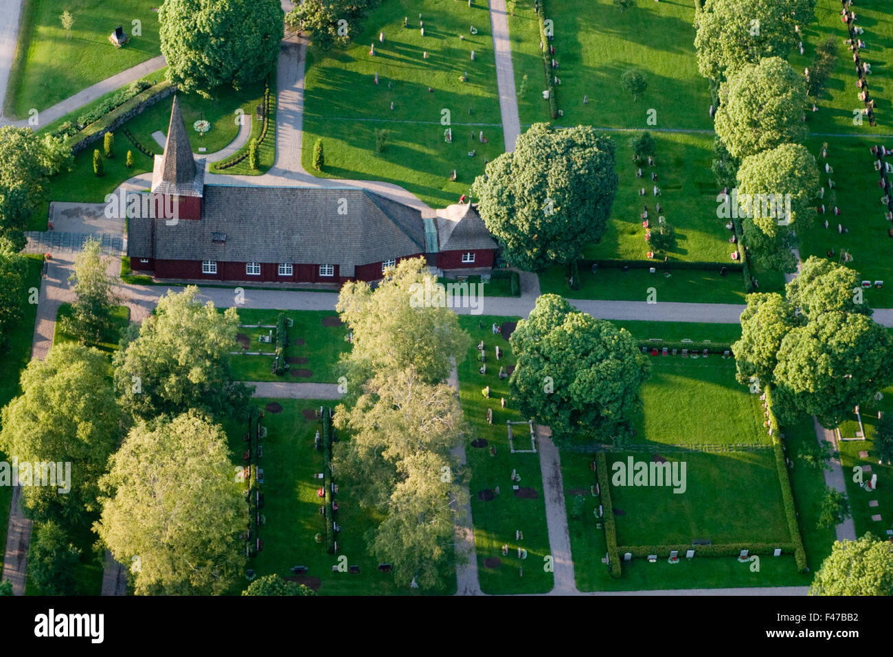 Aerial view of a church hi-res stock photography and images - Alamy