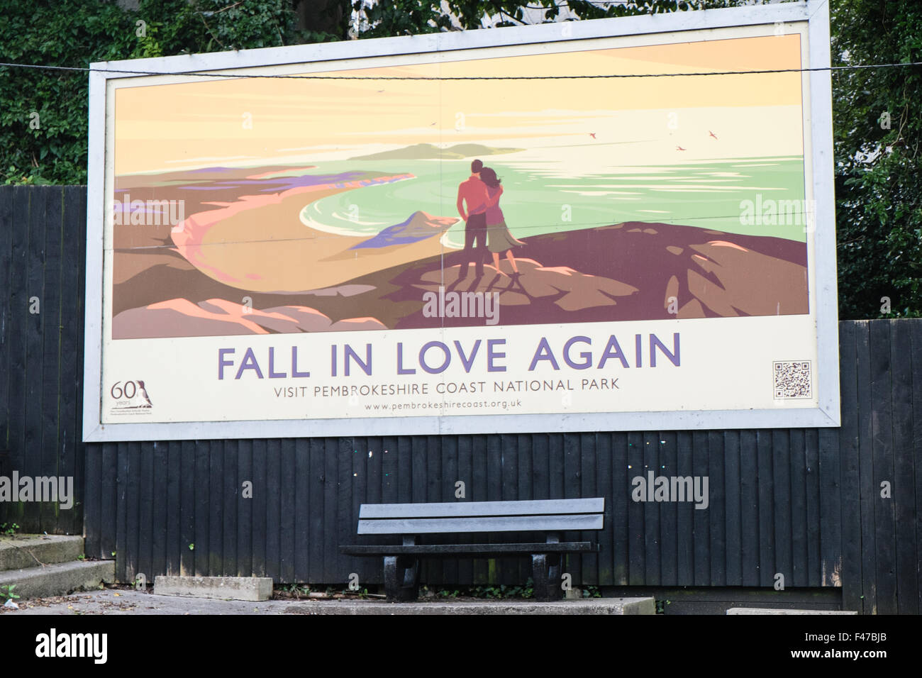 Posters promoting advertising Pembrokeshire,Wales located in centre of ...