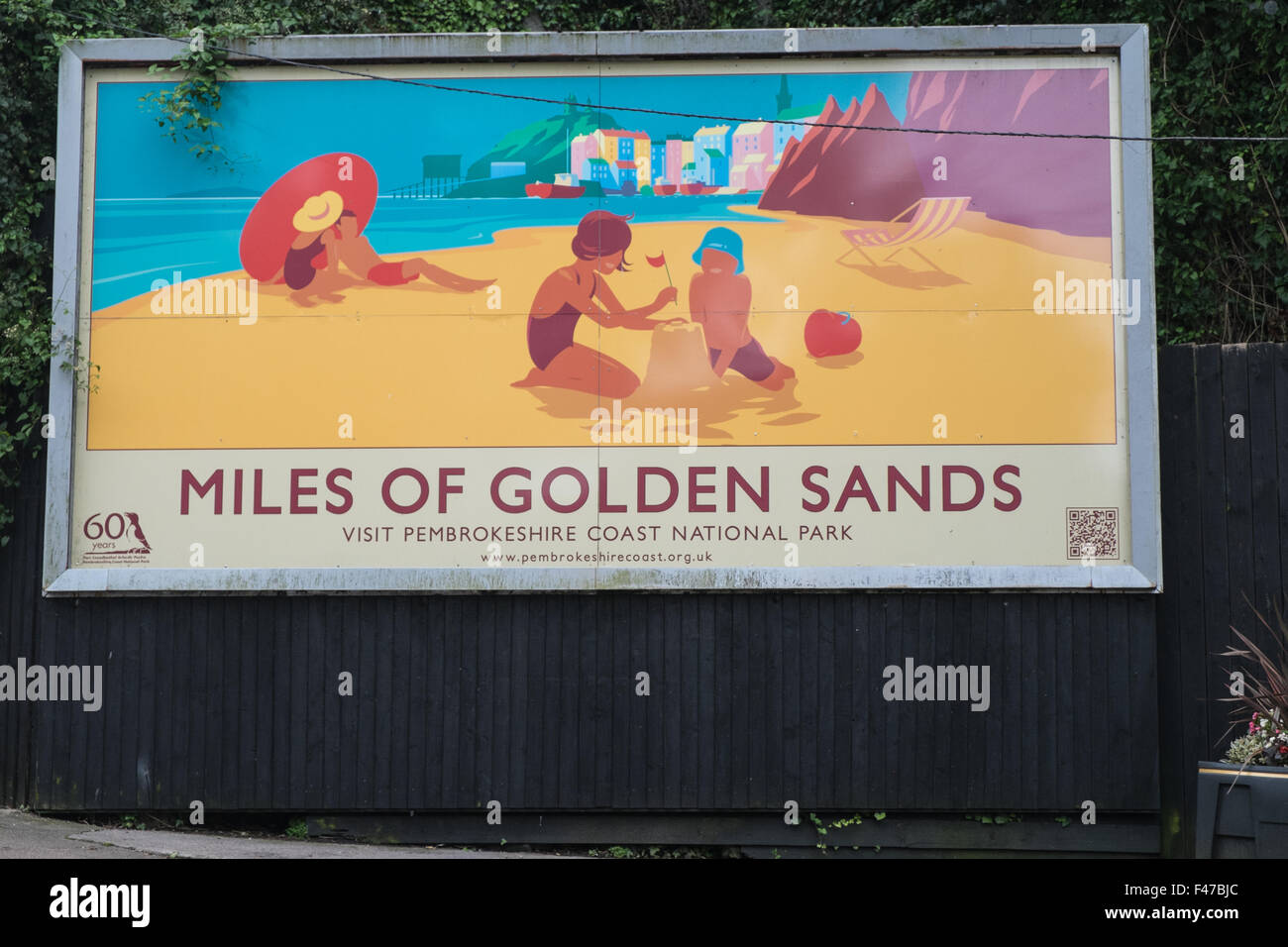 Posters promoting advertising Pembrokeshire,Wales located in centre of ...