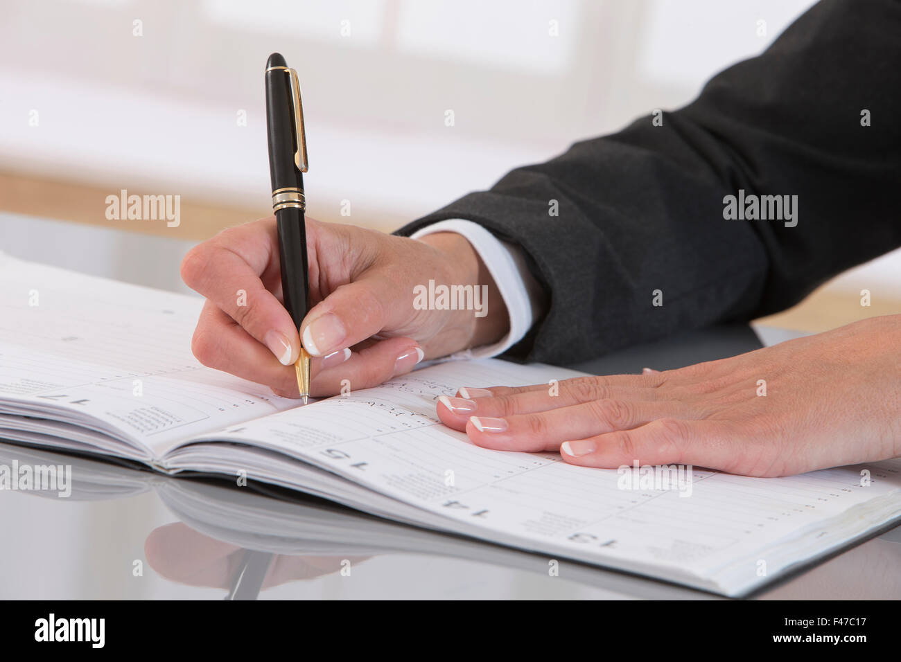 Girl with diary hi-res stock photography and images - Alamy