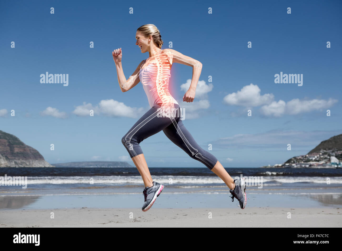 Highlighted bones athlete hi-res stock photography and images - Alamy