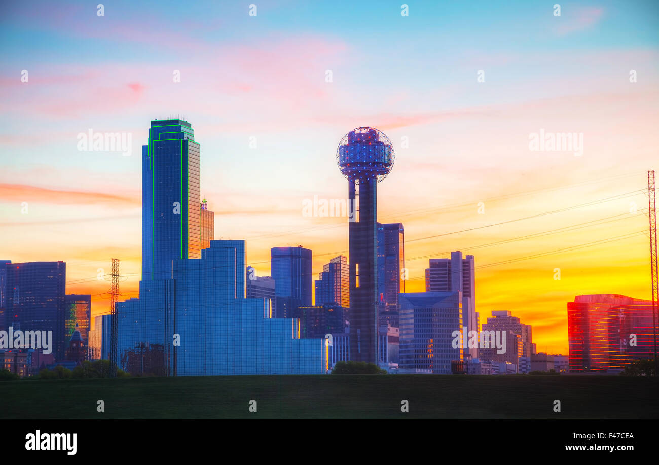 Overview of downtown Dallas Stock Photo - Alamy