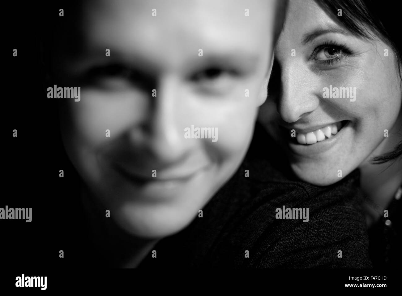 Portrait young people men women Black and White Stock Photos & Images ...