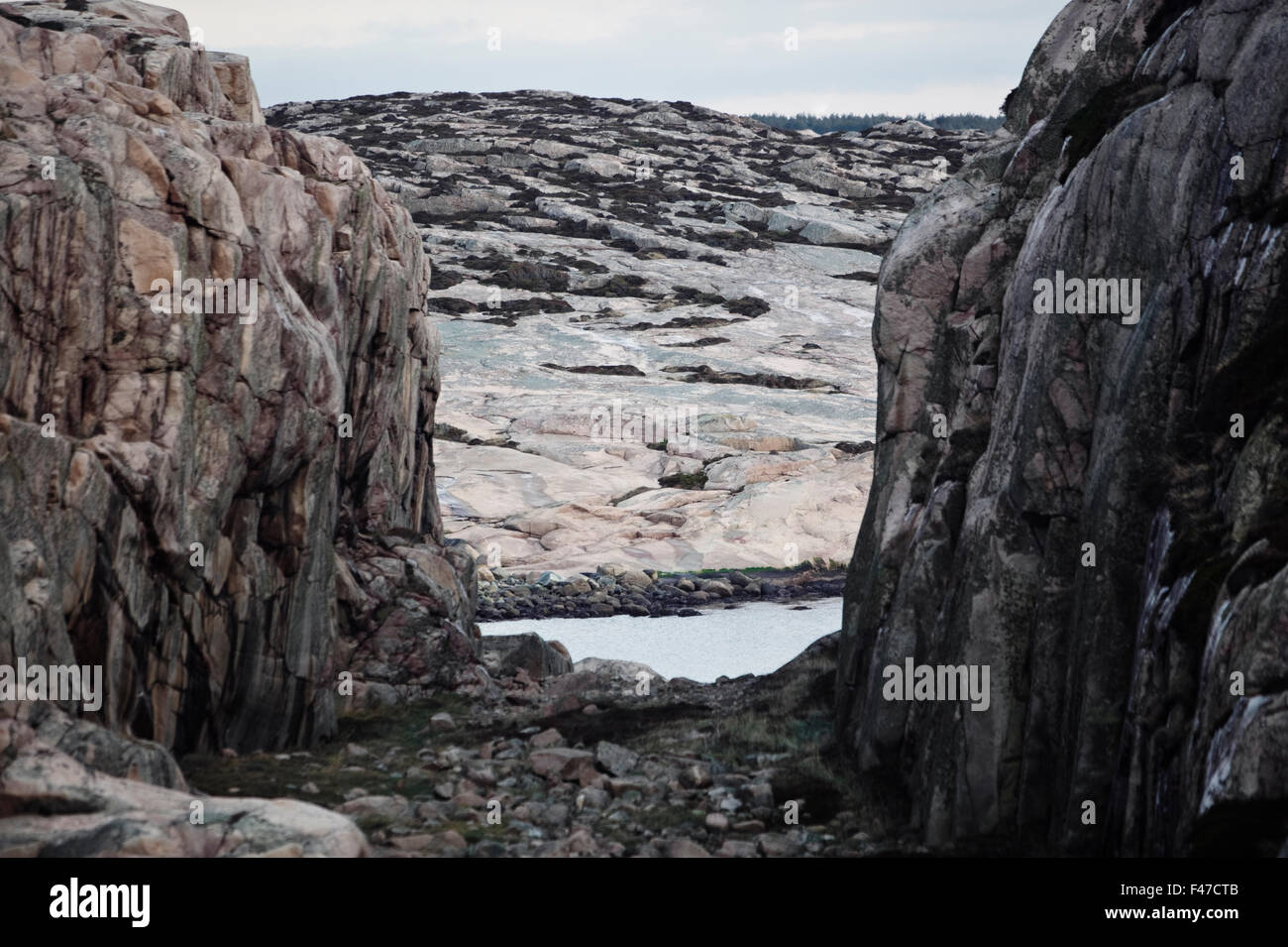 Rocks in the archipelago, Sweden Stock Photo - Alamy