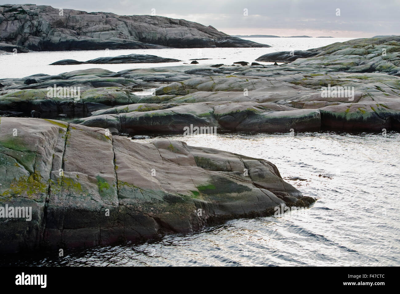 Rocks in the archipelago, Sweden Stock Photo - Alamy