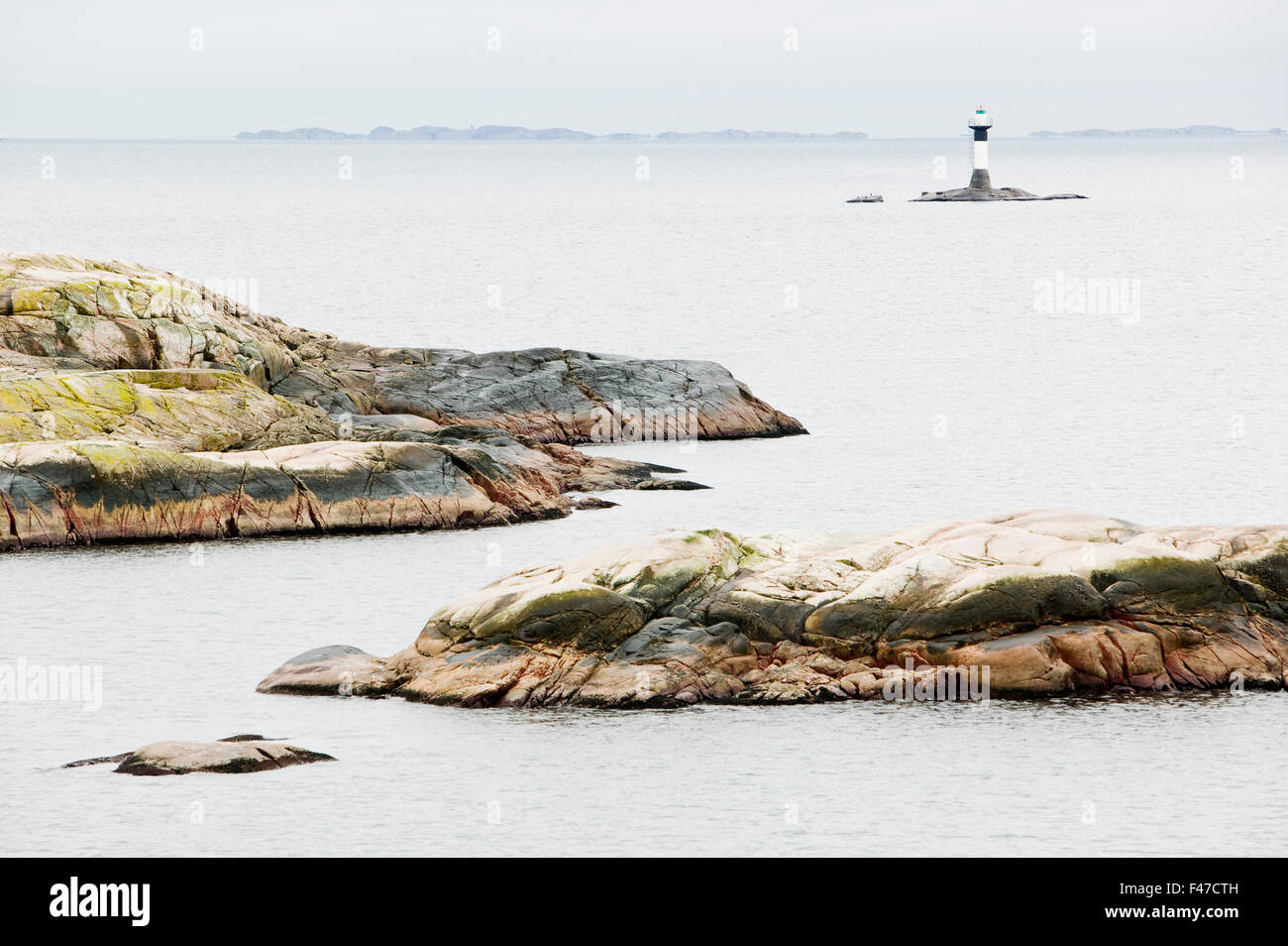 A lighthouse, Sweden Stock Photo - Alamy
