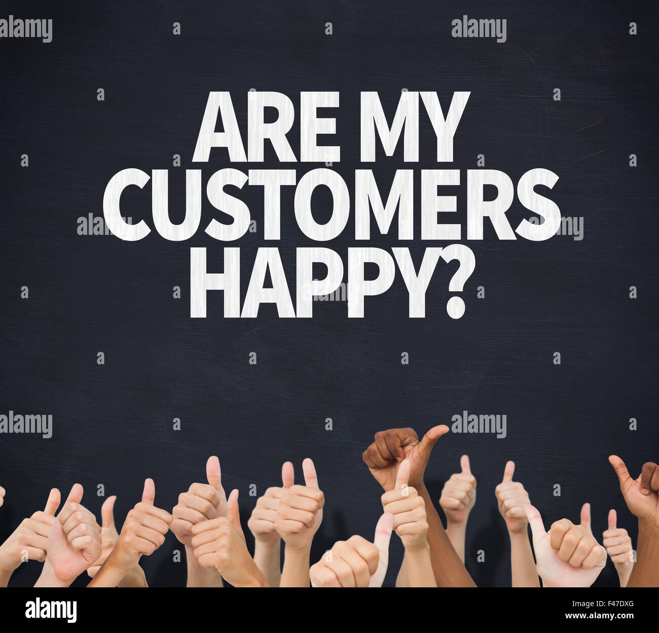 Composite image of hands giving thumbs up Stock Photo - Alamy