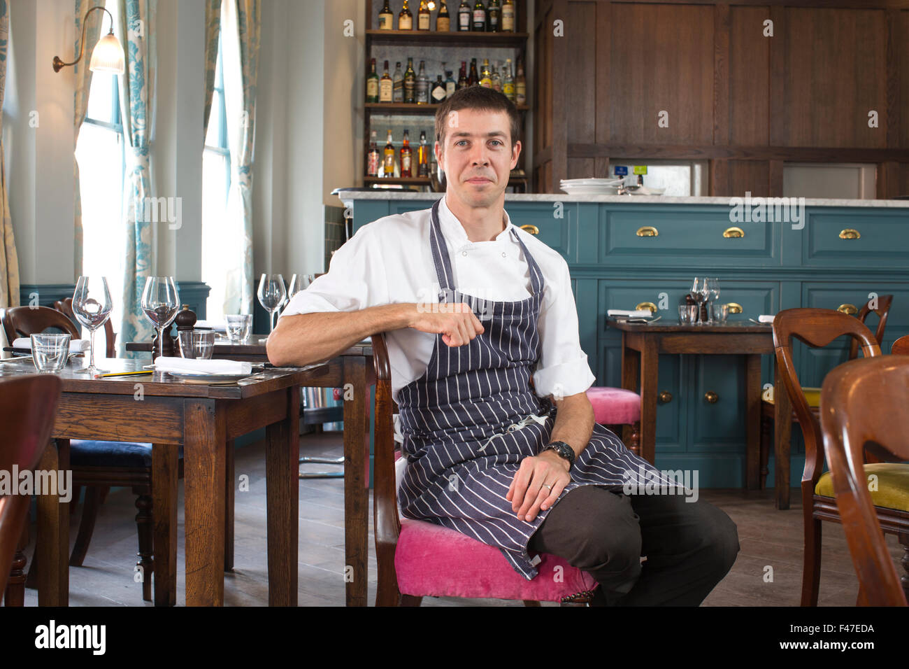 Peter Weedon, chef at Newman Street Tavern, Fitzrovia, London, England ...