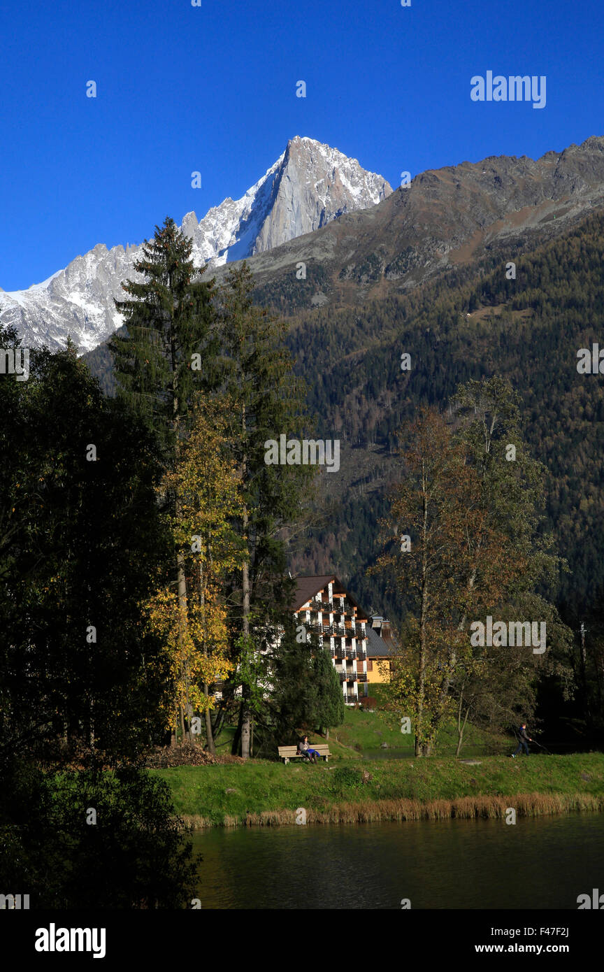 Bench alps mont blanc hi-res stock photography and images - Alamy