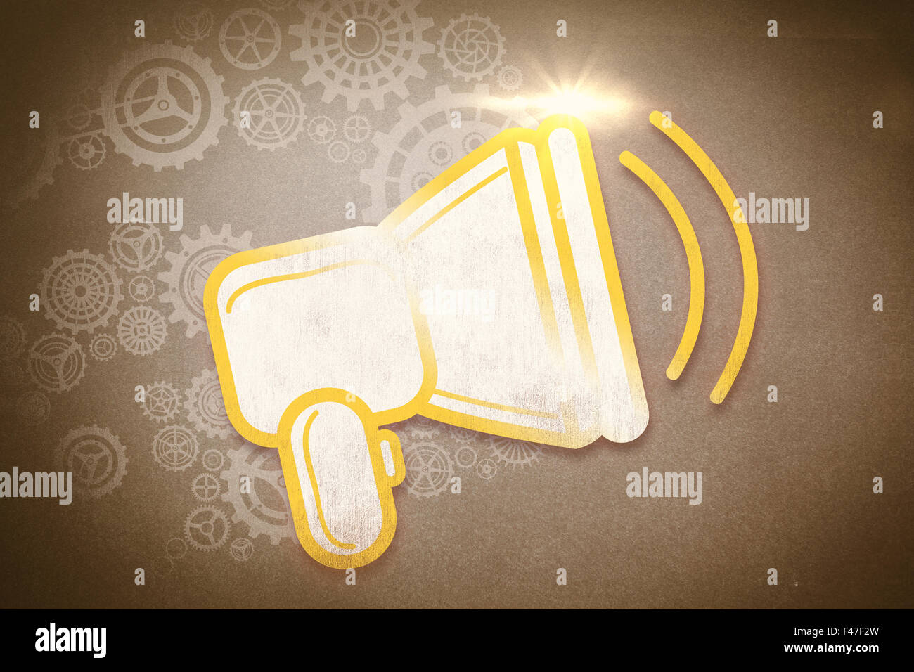 Composite image of megaphone Stock Photo - Alamy